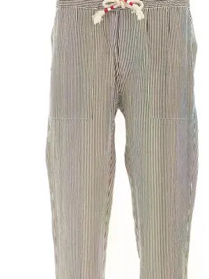 MC2 SAINT BARTH Striped Linen Trousers