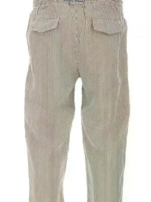 MC2 SAINT BARTH Striped Linen Trousers