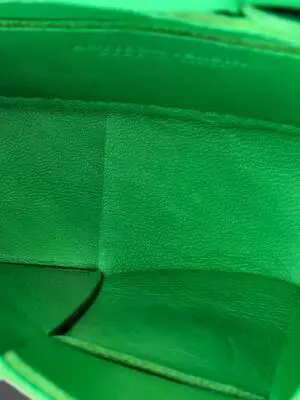 Bottega Veneta Cassette Maxi Intrecciato Leather Candy Crossbody Bag - Green