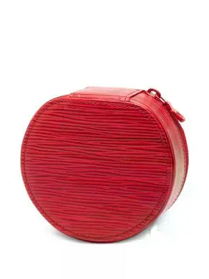 LOUIS VUITTON 1990-2012 Epi Ecrin Bijoux Travel Jewelry Case - Red