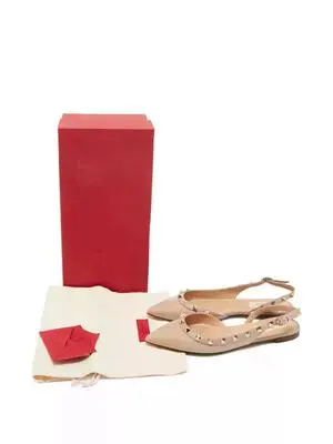 Valentino Garavani Rockstud Leather Ballet Flats