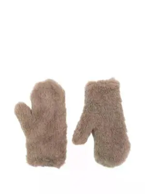 Max Mara Teddy Mitts - Brown