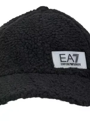 EA7 Contemporary Sport Baseball Logo-patch Shearling-effect Cap