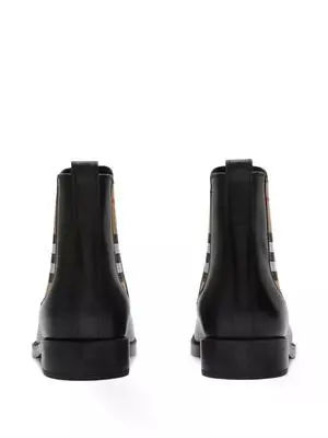 Burberry Leather Hampstead Ankle Boots