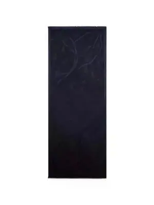 Etro Silk-and-wool Jacquard Scarf With Tone-on-tone Charm Motif - Blue
