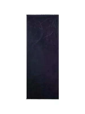 Etro Silk-and-wool Jacquard Scarf With Tone-on-tone Charm Motif - Blue