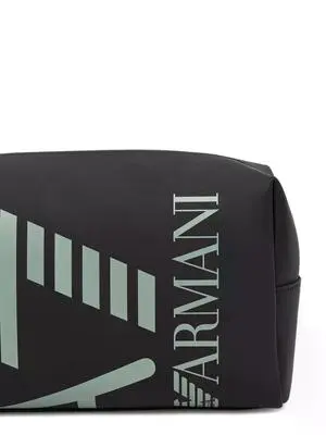 EA7 Logo Print Makeup Bag