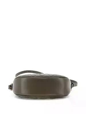 Versace La Medusa Quilted Leather Half Moon Crossbody Bag