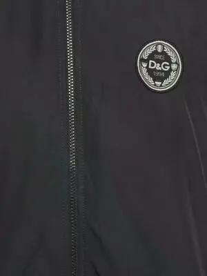 Dolce & Gabbana Lightweight Logo Patch Zip-up Jacket