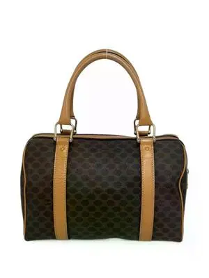 Celine 2013 Macadam Coated Canvas Boston Bag