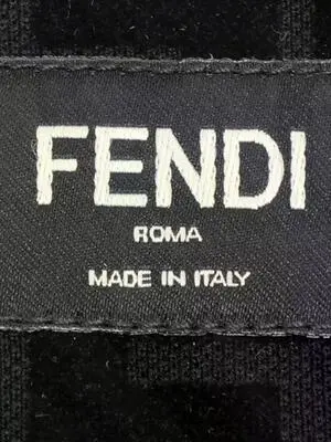 Fendi Ff Motif Velvet T-shirt