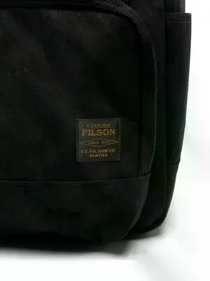 Filson Logo-patch Zip Backpack - Black