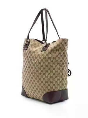Gucci 2016-2026 Large Gg Canvas Gg Charm Tote Bag