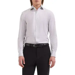 Bugatchi Devon Long Sleeve Ooohcotton Shirt - White