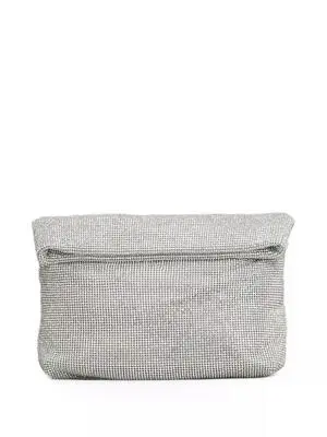 TWENTY FOURHAITCH Mini Varadero Crystal-embellished Clutch Bag - Silver