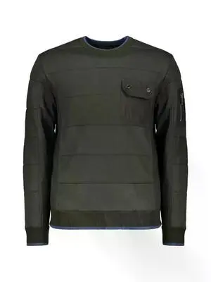 MOORER Quilted Crew Neck Sweater