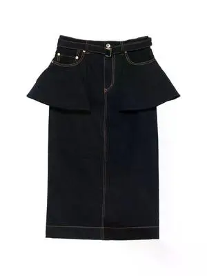 Sacai Peplum Belted Skirt