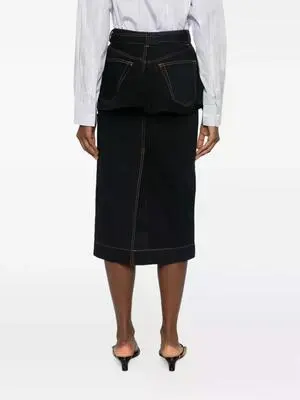 Sacai Peplum Belted Skirt