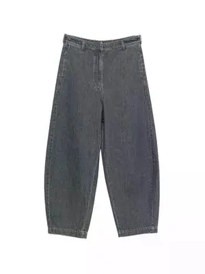 CORDERA Elasticated Waistband Wide-leg Jeans