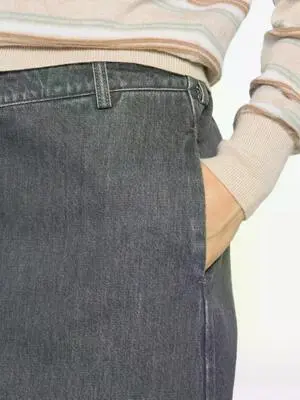 CORDERA Elasticated Waistband Wide-leg Jeans