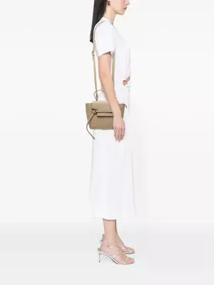 Celine 2019 Nano Grained Calfskin Belt Bag Satchel - Neutrals