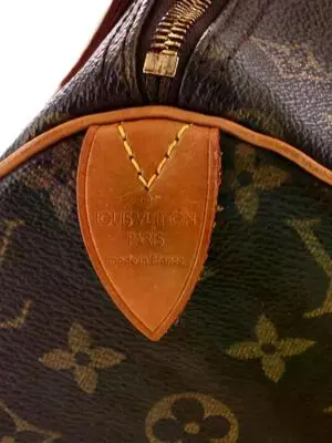 LOUIS VUITTON Speedy Monogram Canvas 30 Satchel - Brown