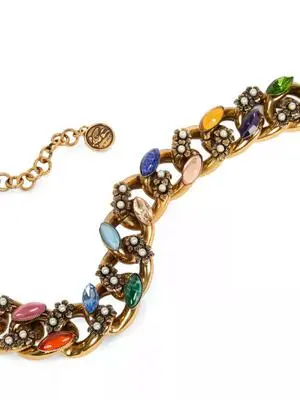 Etro Chain Necklace With Appliqués