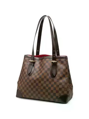 LOUIS VUITTON Damier Ebene Hampstead Mm Tote Bag - Brown