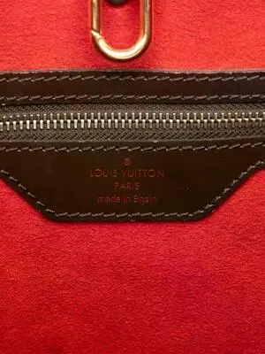 LOUIS VUITTON Damier Ebene Hampstead Mm Tote Bag - Brown
