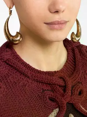 Etro Enameled Paisley Drop Earrings