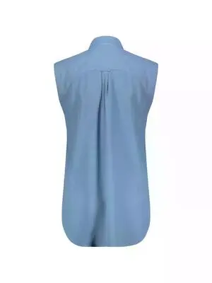MOORER Sleeveless Silk Shirt