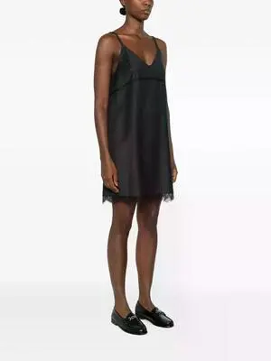 TELA Lace-trim Slip Mini Dress