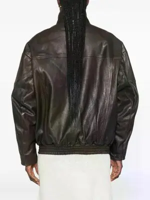 SALVATORE SANTORO Zip-cuff Leather Jacket