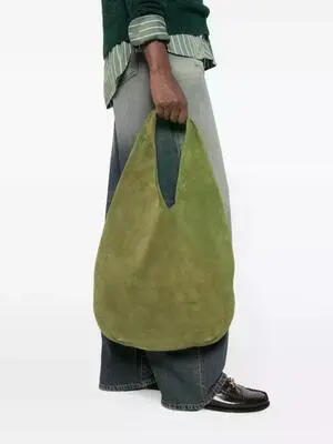 A.p.c. Suede Shoulder Bag - Green