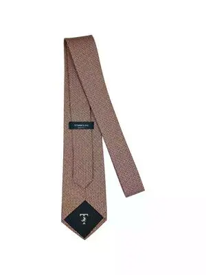 TOMBOLINI Geometric Print Neck Tie - Orange