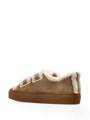 Inuikii Shearling-trim Buckle Trainers