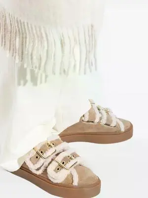 Inuikii Shearling-trim Buckle Trainers