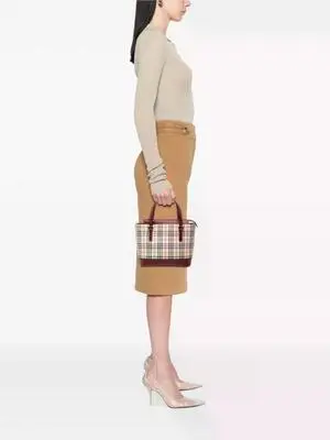 Burberry House Check Canvas Tote Bag - Neutrals
