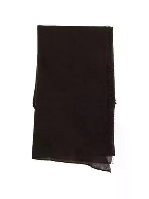 Destin Frayed-detail Scarf - Brown