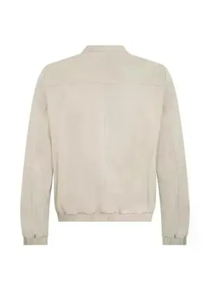 MOORER Leather Zip-up Jacket