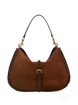 Etro Maxi Suede Pony Bag With Threading