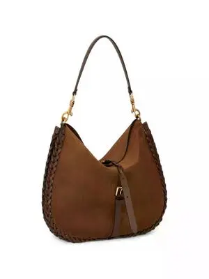 Etro Maxi Suede Pony Bag With Threading