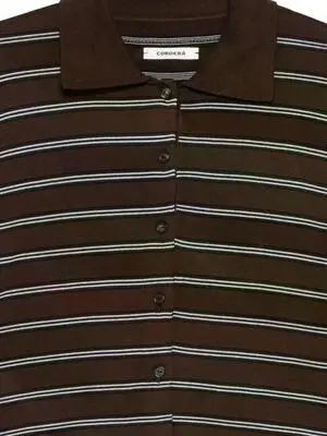 CORDERA Button-fastening Striped Cardigan