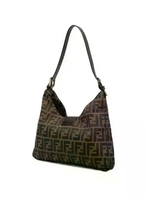 Fendi 2000-2010 Zucca Canvas Shoulder Bag