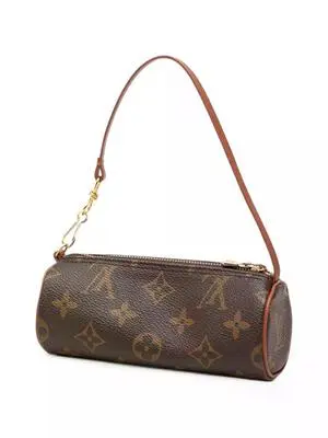 LOUIS VUITTON 1990-2010 Monogram Papillon Pochette Handbag - Brown