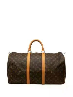 LOUIS VUITTON 1997 Monogram Keepall 50 Travel Bag - Brown