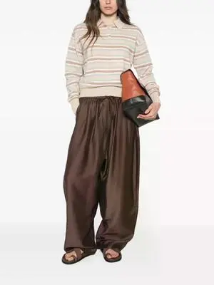 CORDERA Drawstring-waist Wide-leg Trousers
