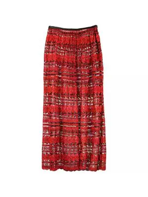 Comme Des Garçons Embroidery Lace Midi Skirt