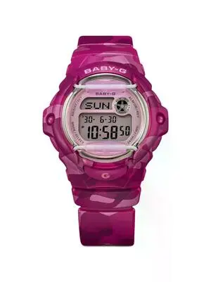 G-Shock Digital Watch With Camouflage Strap - Pink