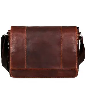 JACK GEORGES Voyager Full-size Messenger Bag Brown